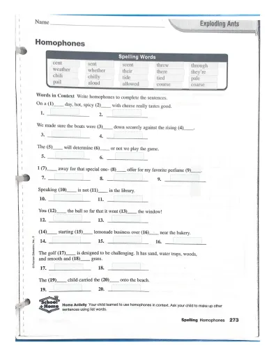 Pg 273 Interactive Worksheet – Edform