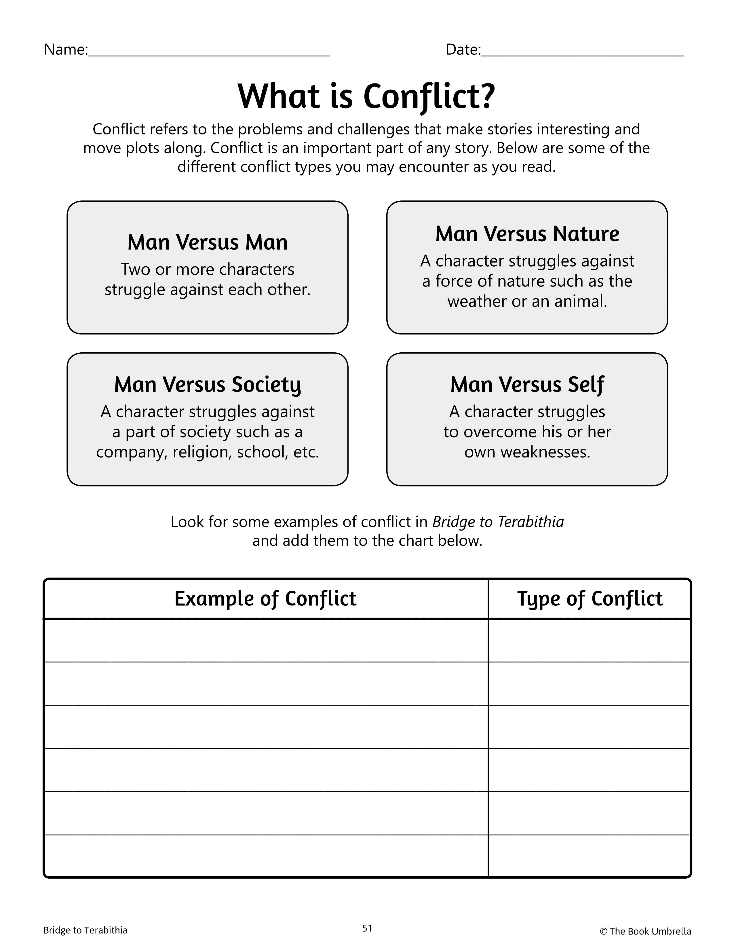 Bridge To Terabithia Worksheets Bridge To Terabithia Novel Study Guide