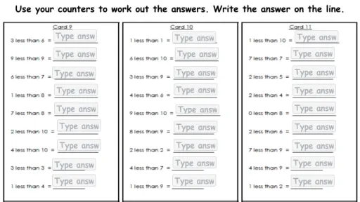 Less Than a Number Interactive Worksheet – Edform