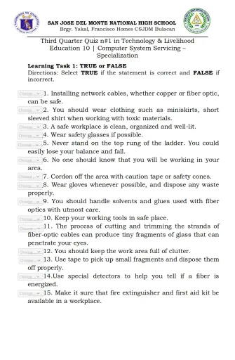 Quiz#1 3rd Qtr 10 GOMBURZA Interactive Worksheet – Edform