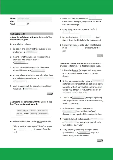 Focus4 2E Vocabulary Quiz Unit8A Interactive Worksheet – Edform