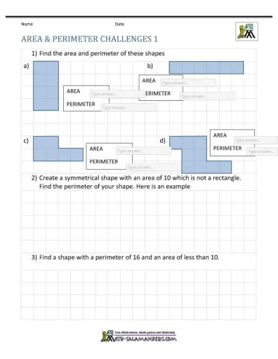 Area and Perimeter Challenge.pdf1 Interactive Worksheet – Edform