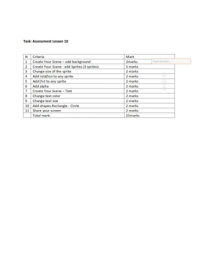 Lesson 10 assesment Interactive Worksheet – Edform