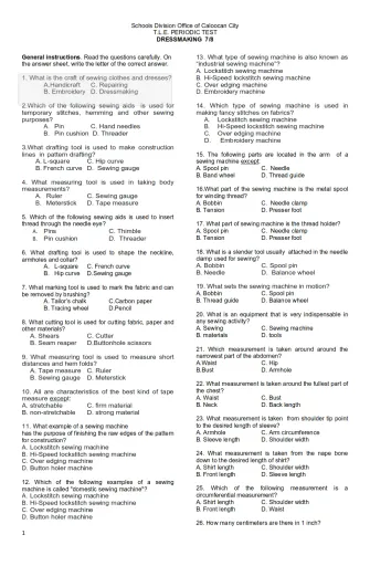 7 8 DRESSMAKING Interactive Worksheet – Edform