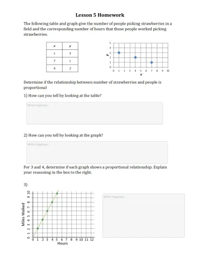 Lesson 5 Homework Interactive Worksheet – Edform