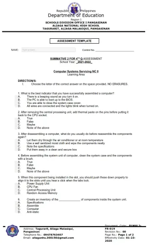 CSS 11 4Q SUMMATIVE 2 Interactive Worksheet – Edform