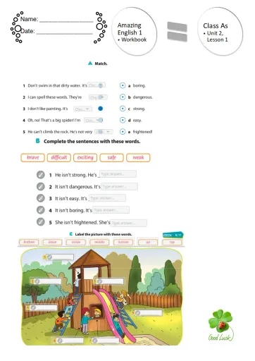 Dictation Unit 2 Lesson 1 workbook Interactive Worksheet – Edform