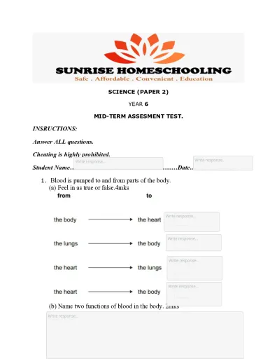 SCIENCE pp2 mid term Interactive Worksheet – Edform