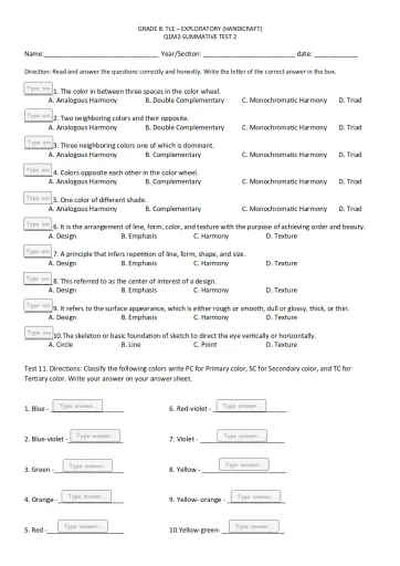 TLE8 Q1M2 SUMMATIVE2 Interactive Worksheet – Edform