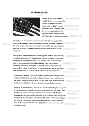 Explotation Interactive Worksheet – Edform