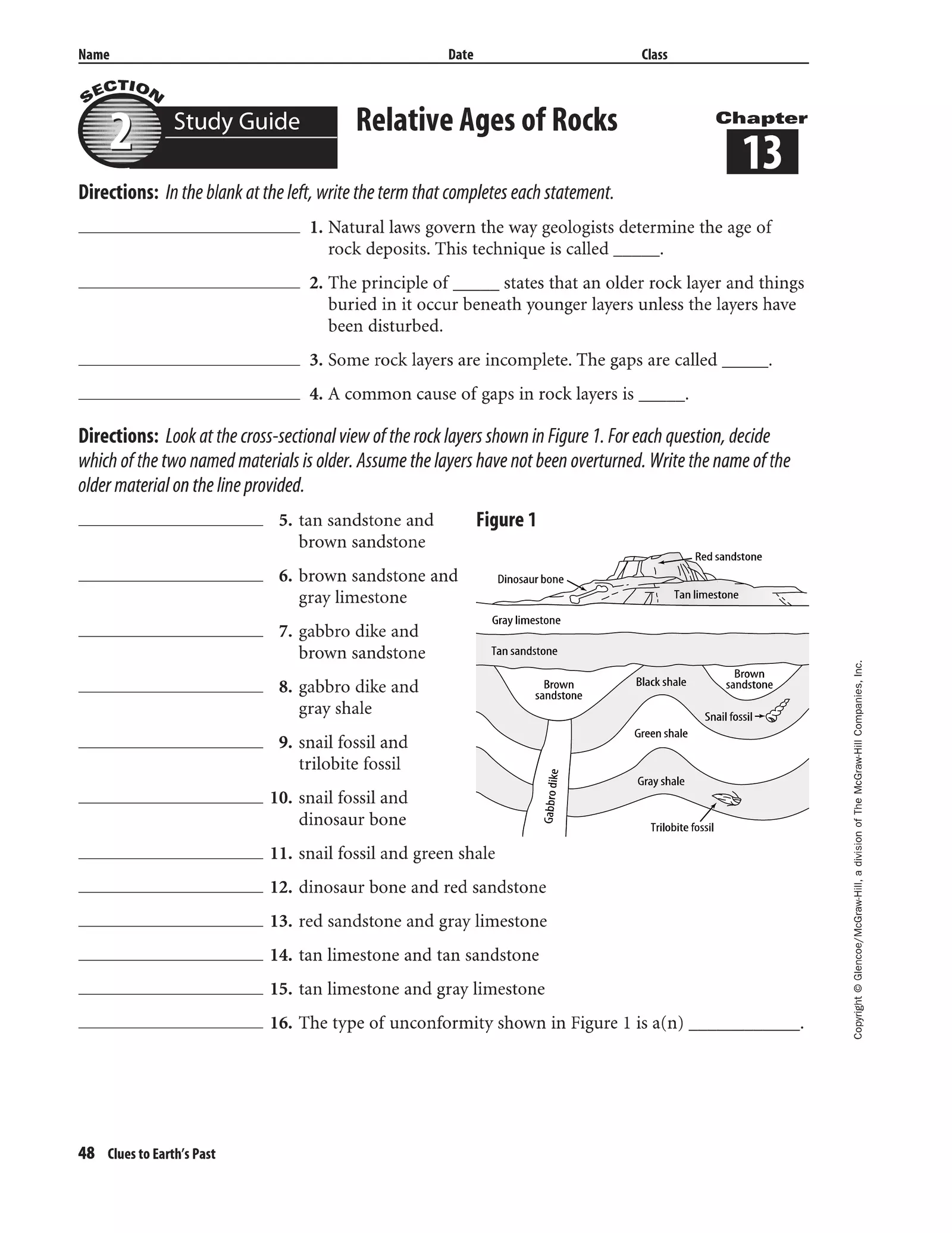 Glencoe Earth Science Worksheet Answer Key