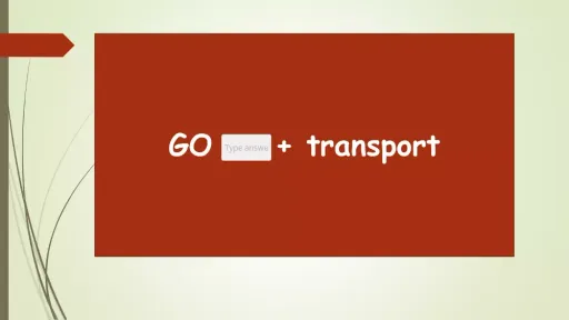 Transport –test Interactive Worksheet – Edform