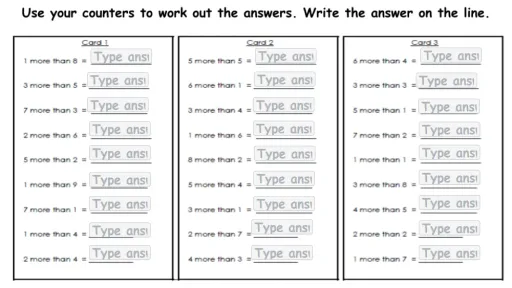 More Than a Number Worksheet Interactive Worksheet – Edform