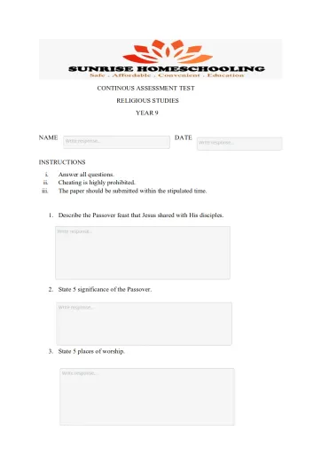 CAT CRE YR 9 Interactive Worksheet – Edform