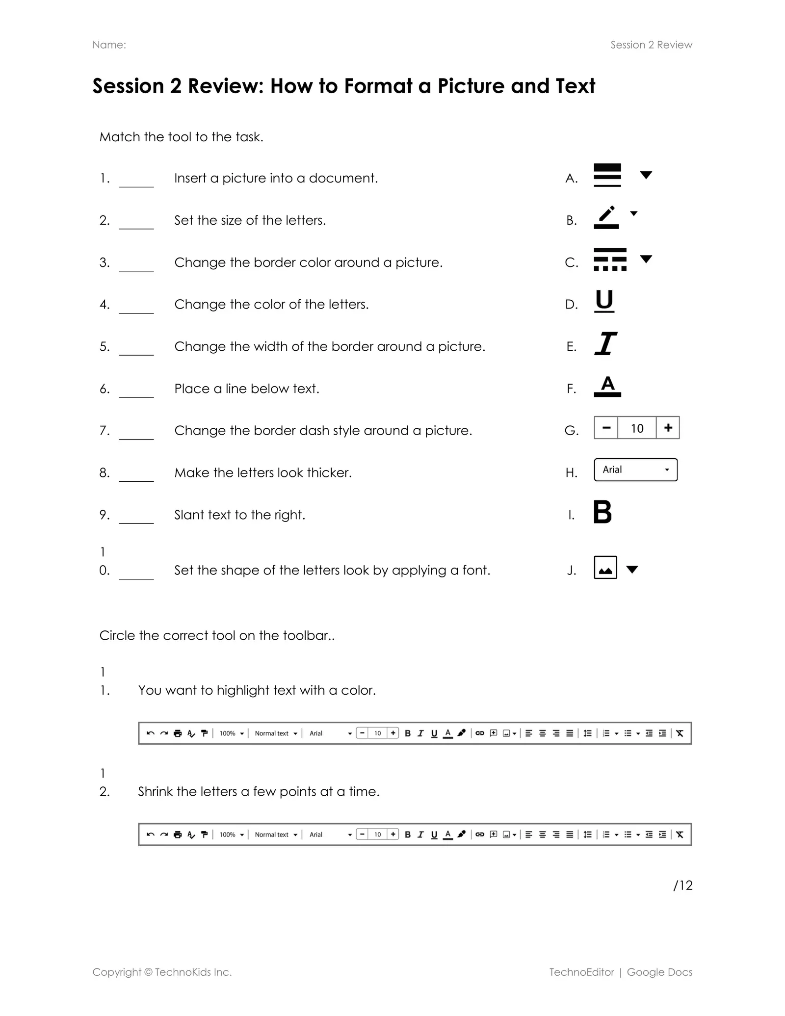 Session 2 Review Interactive Worksheet – Edform