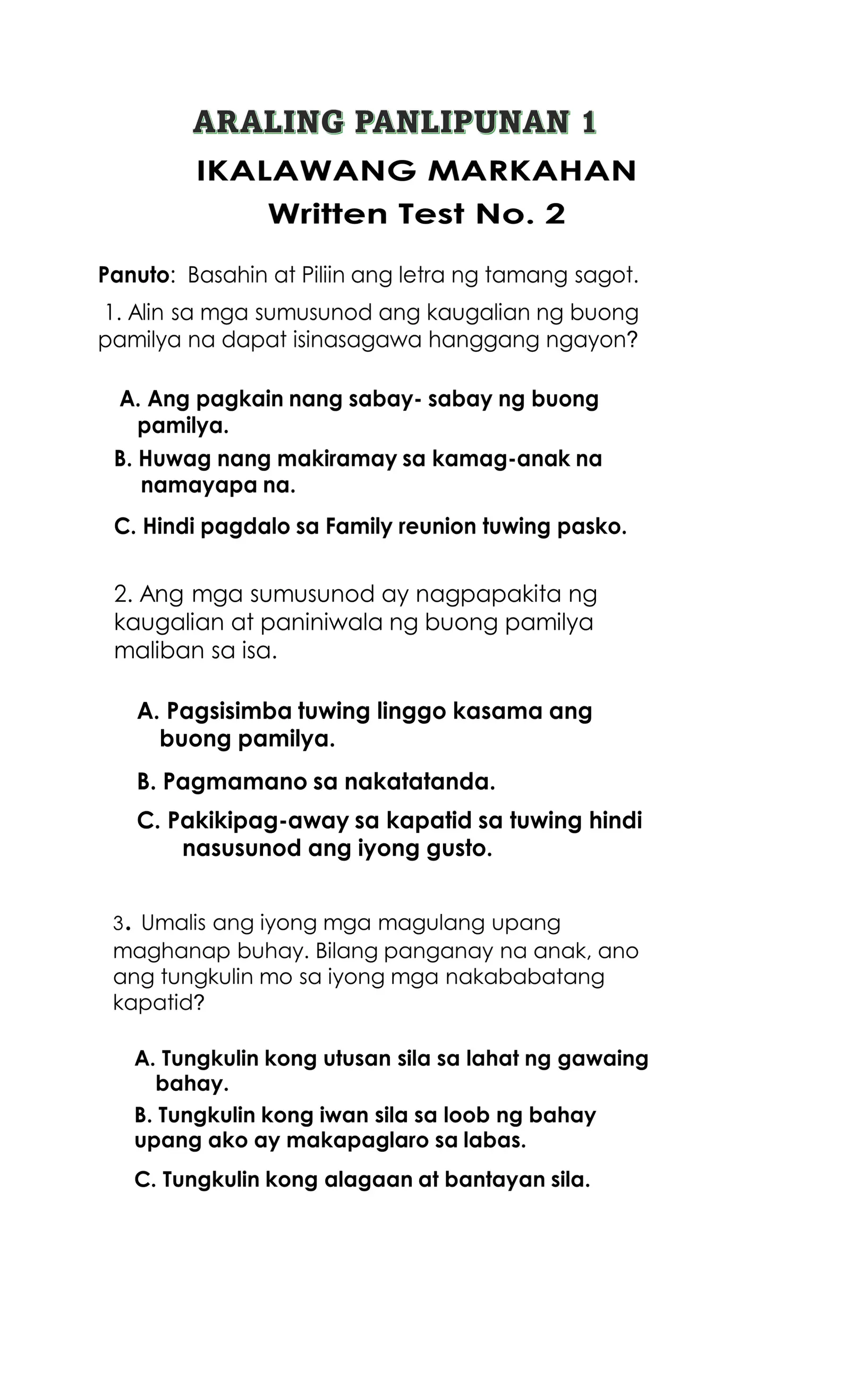 Karapatan At Tungkulin Worksheet Live Worksheets, 46% OFF