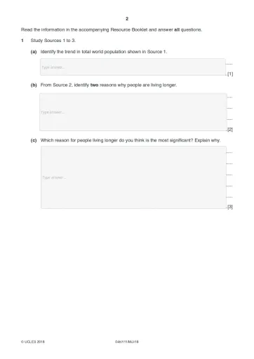 Demographic change Interactive Worksheet – Edform