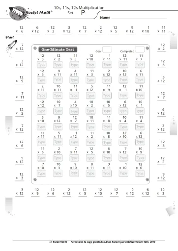 Mult 10 11 12 P Interactive Worksheet – Edform