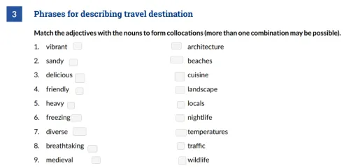 Travel Interactive Worksheet – Edform