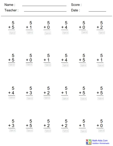 Add single (1) Interactive Worksheet – Edform
