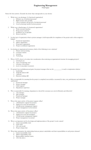 Midterm Exam Students Eng Management Interactive Worksheet – Edform