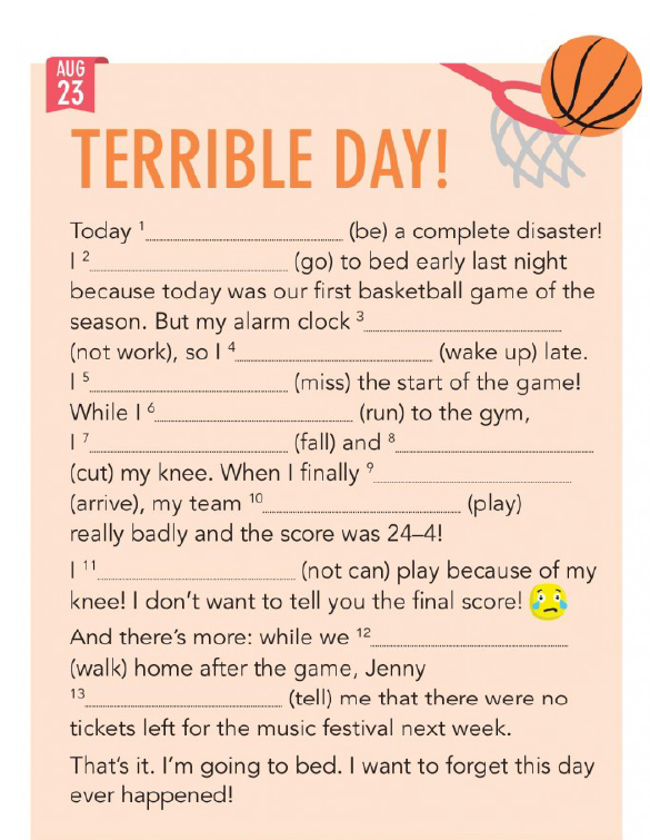 Terrible Day! Interactive Worksheet – Edform