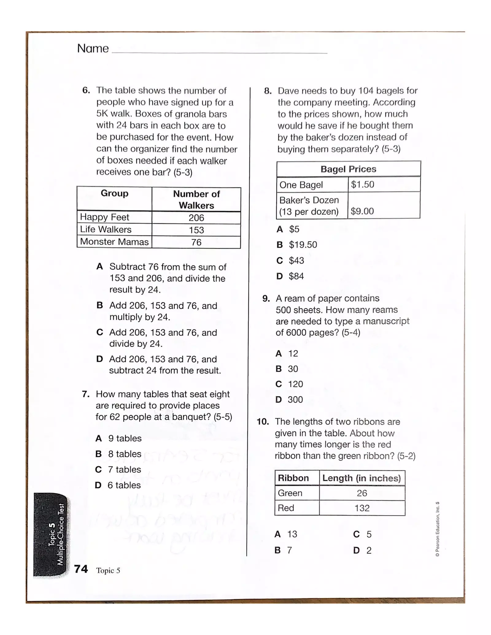 Math Extra Credit Worksheet 4th Grade Math Worksheets