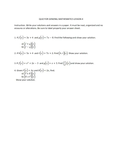 Quiz for lesson 4 Interactive Worksheet – Edform