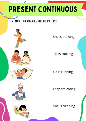 Present continous Interactive Worksheet – Edform