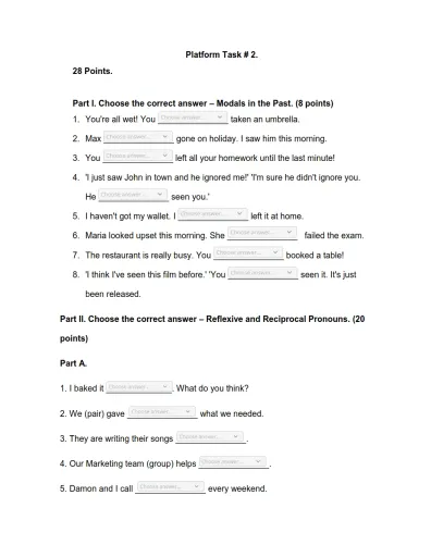 Platform Task 2 Interactive Worksheet – Edform