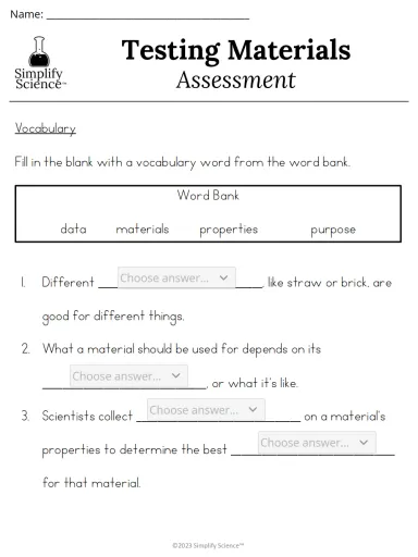 5. Assessment Testing Materials 2nd Interactive Worksheet – Edform