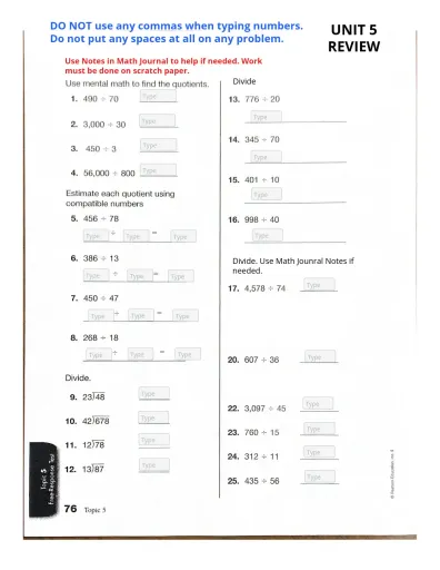 Unit 5 Review Interactive Worksheet – Edform