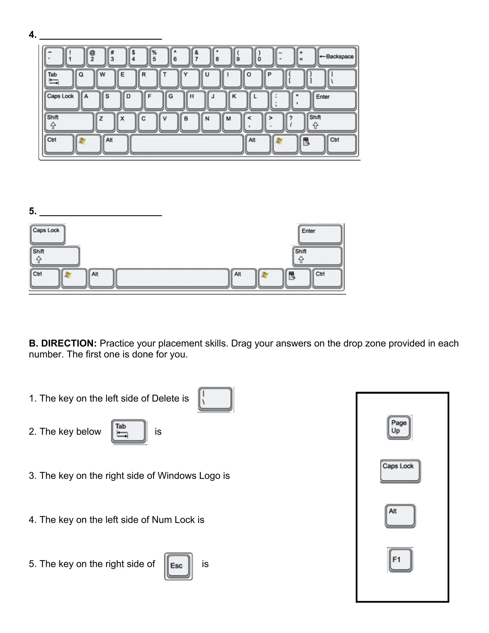 Q2G2_Lesson 1_Parts of a Keyboard Interactive Worksheet – Edform