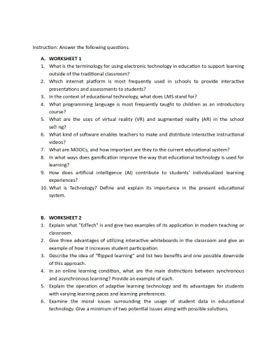 Performance Task 2 (1) Interactive Worksheet – Edform