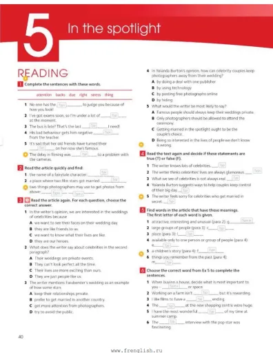 Focus 2 test 1.5 grammar Interactive Worksheet – Edform
