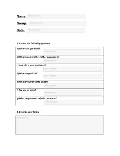 Entry quiz Interactive Worksheet – Edform