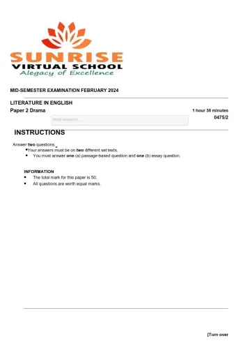 YEAR 11 LIT Interactive Worksheet – Edform