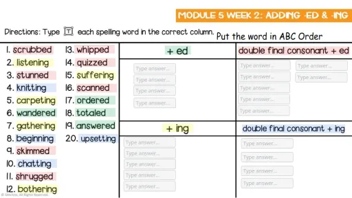 Wk 14 Typing Interactive Worksheet – Edform