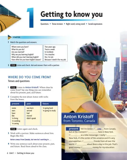 Pre inter U1 Interactive Worksheet – Edform