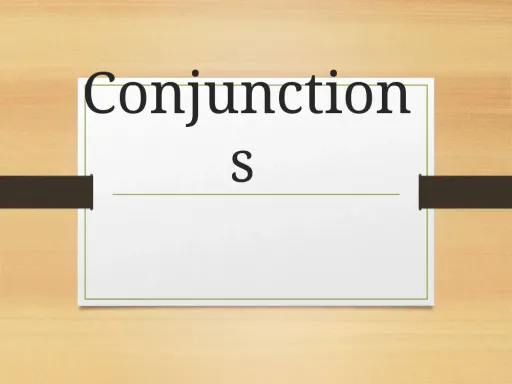 Conjunction grade 8 Interactive Worksheet – Edform