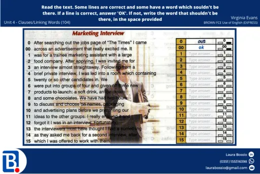 [Form 3460] Unit 4 - Clauses/Linking words (Consolidation 4) (104 ...