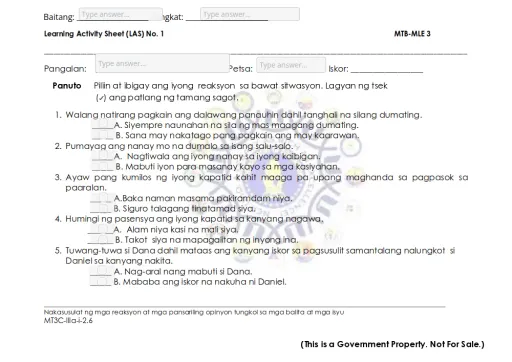 MTB 3 Q3 LAS 1 Interactive Worksheet – Edform
