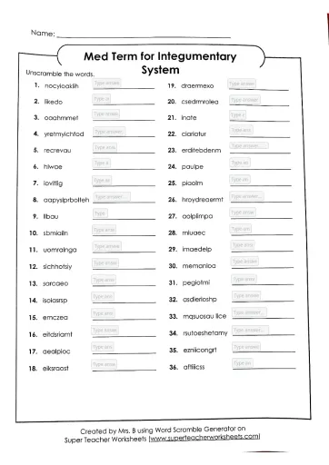 Word scramble Interactive Worksheet – Edform