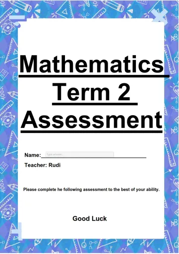 June Exam Grade 8 Mathematics Interactive Worksheet – Edform