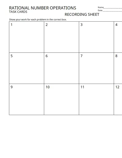 01 Rational Number Operations Interactive Worksheet – Edform