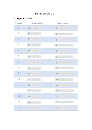 HSKK Básico Ejercicio 1 Interactive Worksheet – Edform