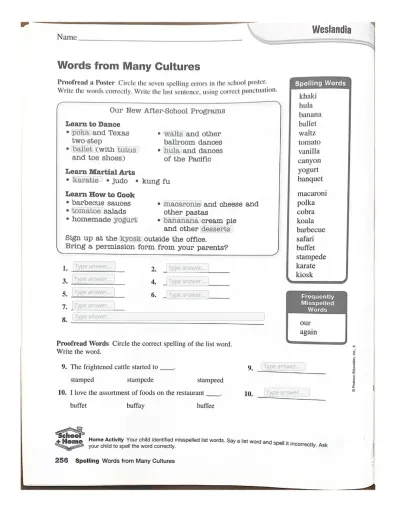 Pg 256 Interactive Worksheet – Edform