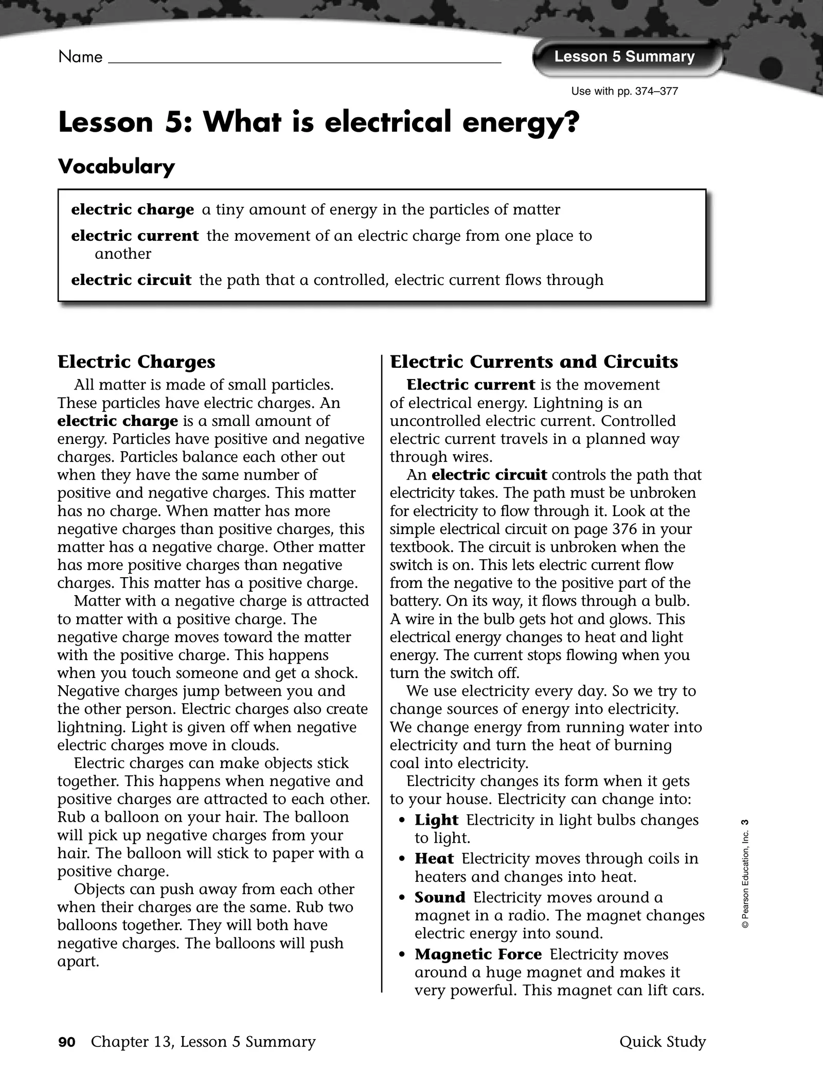 Unit 13 - Science 3 study note Interactive Worksheet – Edform