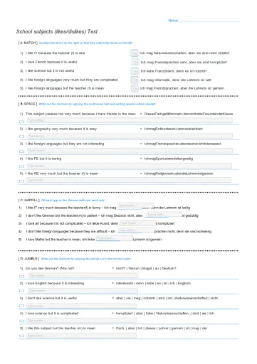 KISWAHILI YEAR 8 CAT Interactive Worksheet – Edform