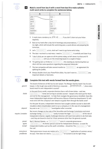 Ready for Advanced Unit 3 Revision Interactive Worksheet – Edform
